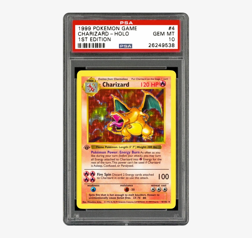 Psa Grading Uk - 1st Edition Charizard - 574x695 PNG Download - PNGkit