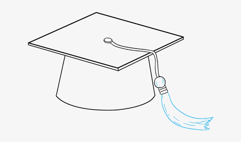 How To Draw Graduation Cap - Graduation Cap Sketch Png - 680x678 PNG ...