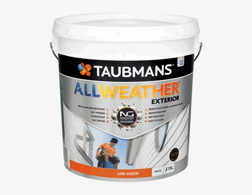 Taubmans 15l Low Sheen White All Weather® Exterior - Taubmans - 800x800 ...