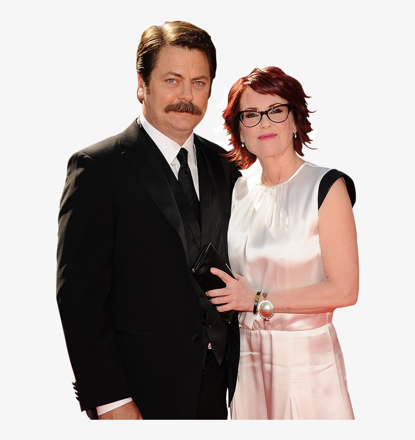 Nick Offerman And Megan Mullally - 1200x799 PNG Download - PNGkit