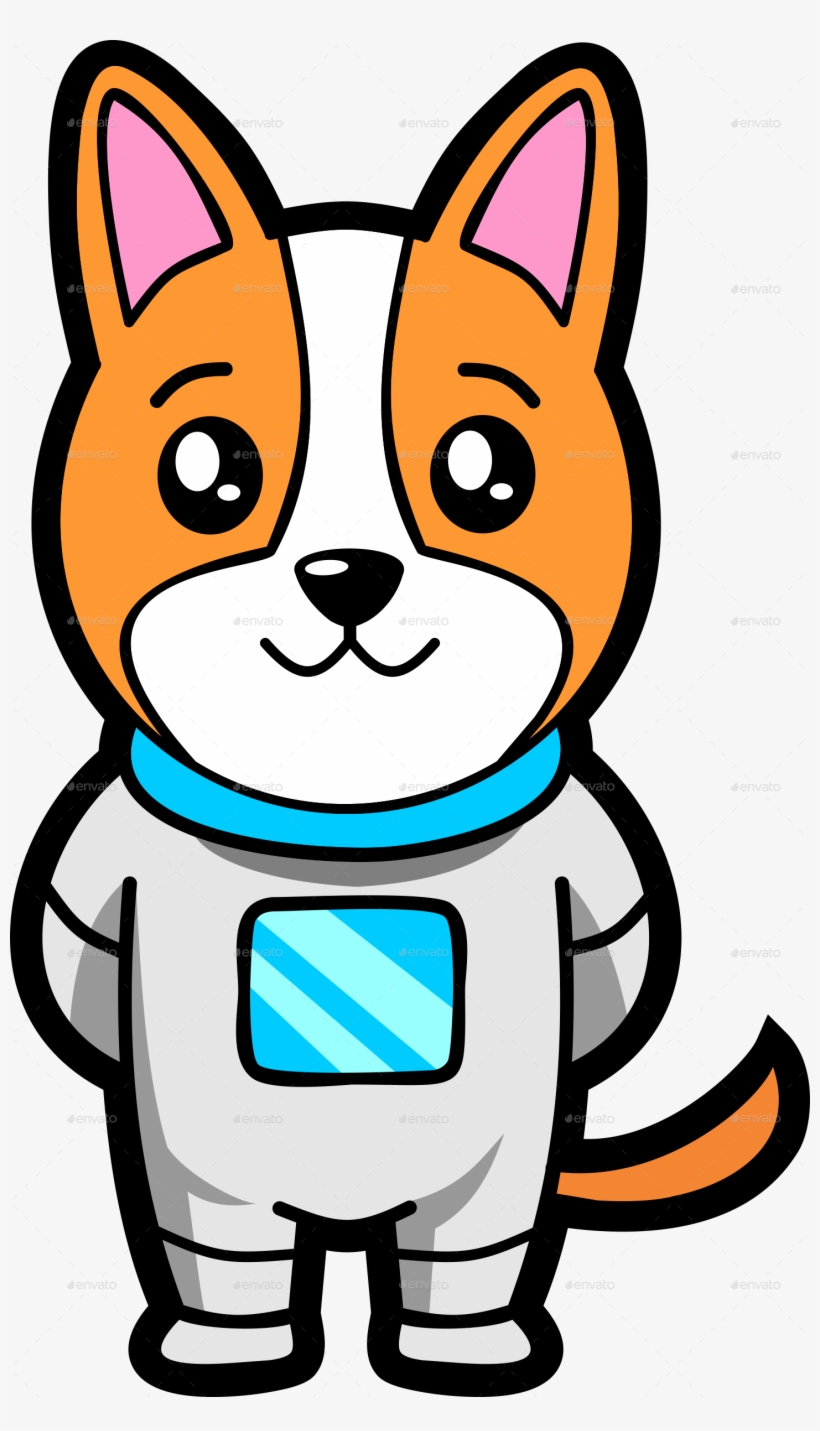 Space Dog Mascot - Cute Space Dog - 1446x2453 PNG Download - PNGkit
