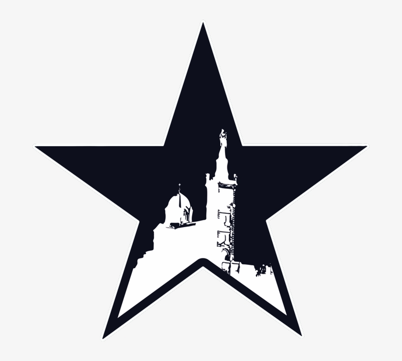 Marseille Blue Stars - Cowboys Logo Black And White - 688x656 PNG ...