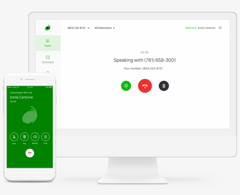 Grasshopper Voip Wifi Calling Hero Png - Mobile Phone - 1078x824 PNG ...
