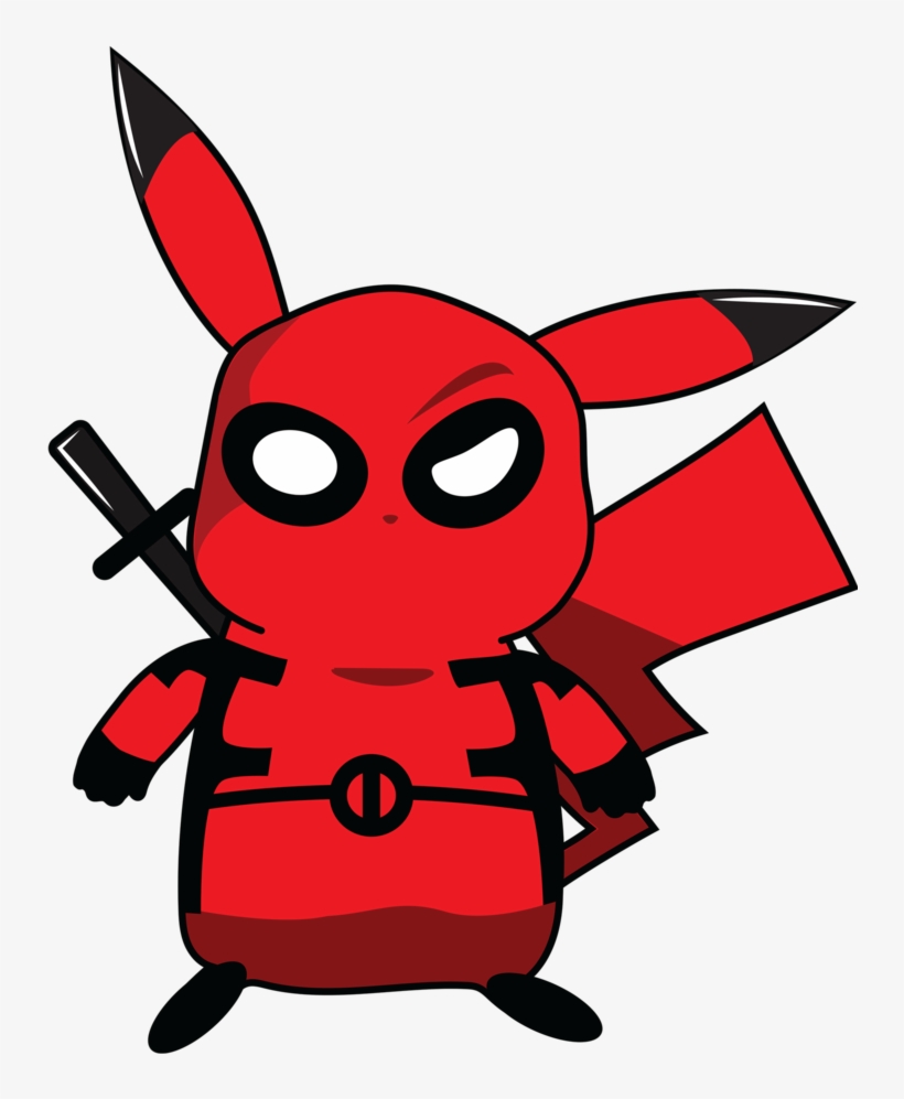 Deadpool Pikachu Png - 735x1040 PNG Download - PNGkit