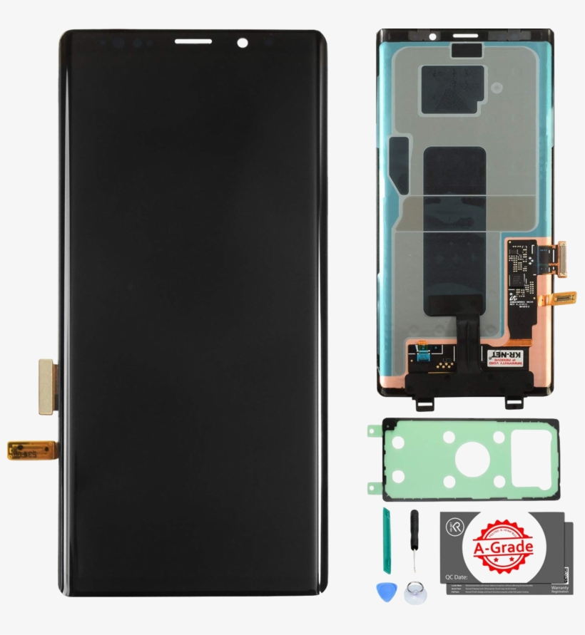 Kr-net Display Assembly Kit - Note 9 Screen Replacement - 800x811 PNG ...