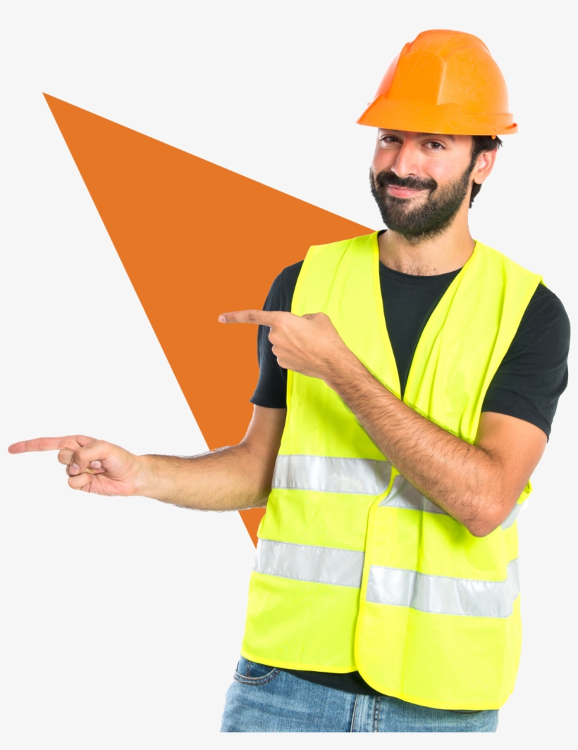 Need A Labour Or Tradie - Construction Man Pointing - 1243x1500 PNG ...