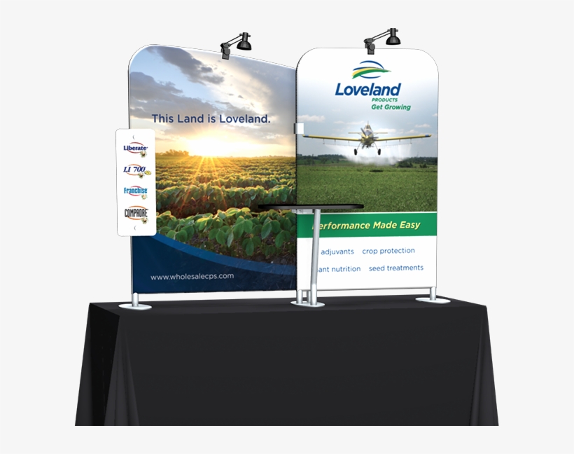 Island Fabric Hybrid - Booth Table Top Display Trade Show - 607x568 PNG ...
