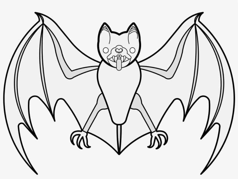 Bat Traceable Heraldic Art Traceable Bat Png Traceable - Cartoon ...