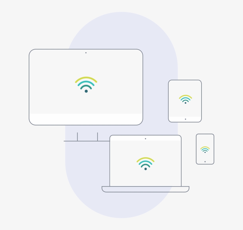 Wifi Devices - Circle - 628x696 PNG Download - PNGkit