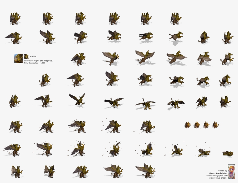 Pc / Computer - Heroes Of Might And Magic 3 Griffin - 1635x1203 PNG ...