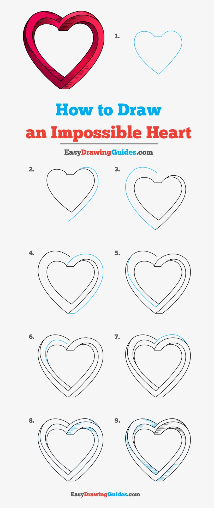 How To Draw Impossible Heart - Nothing With Nobody All Alone - 736x1922 ...