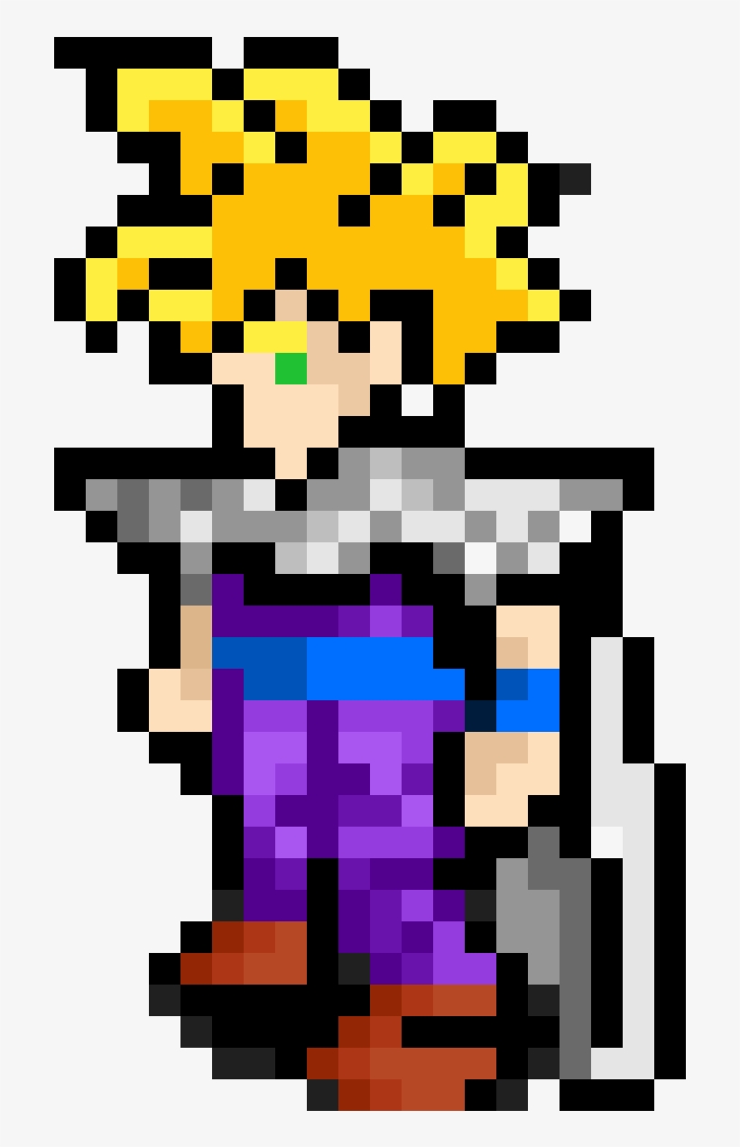 Gohan - Pixel Character Template - 1190x1190 PNG Download - PNGkit