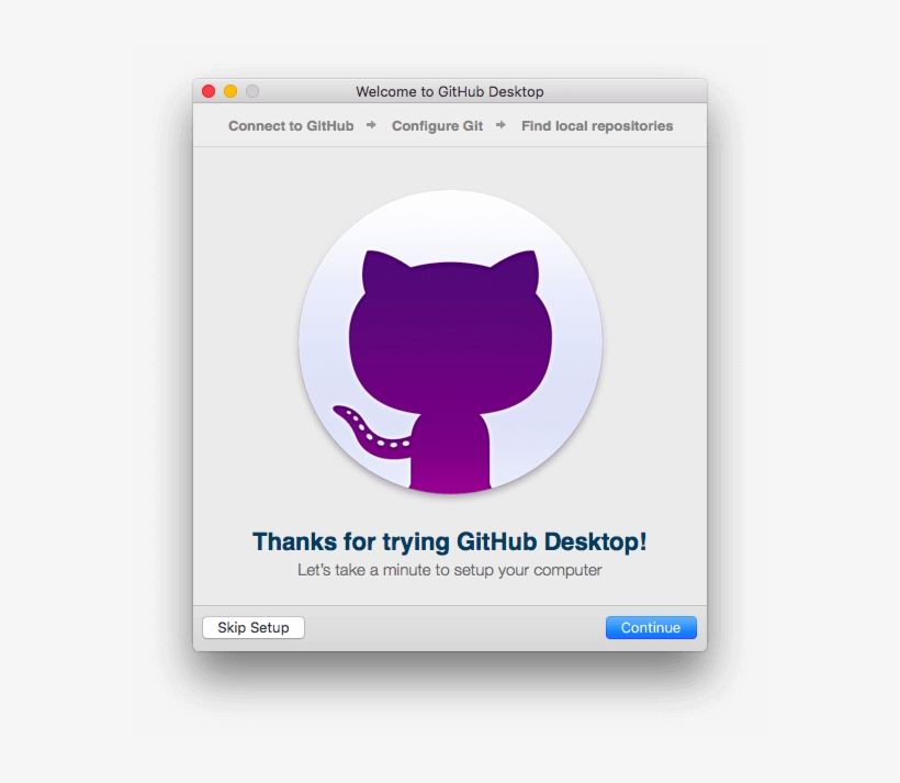 Github Desktop Setup Welcome - 580x633 PNG Download - PNGkit