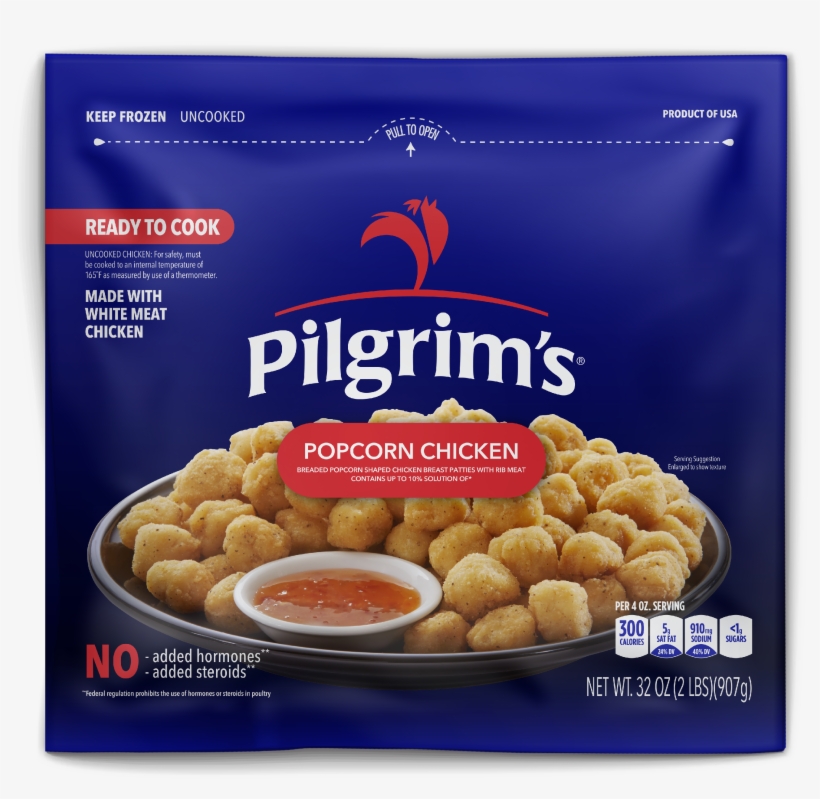 Pilgrim's Pride Uncooked Popcorn Style Chicken - Nut - 3452x3301 PNG Download - PNGkit