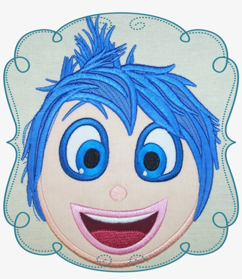 Inside Out Joy Applique Machine Embroidery Design Pattern-instant ...