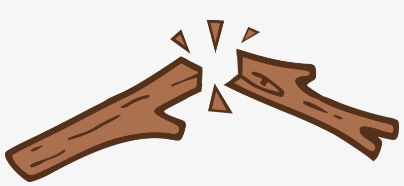 Stickman - Broken Branch Clipart - 2400x989 PNG Download - PNGkit