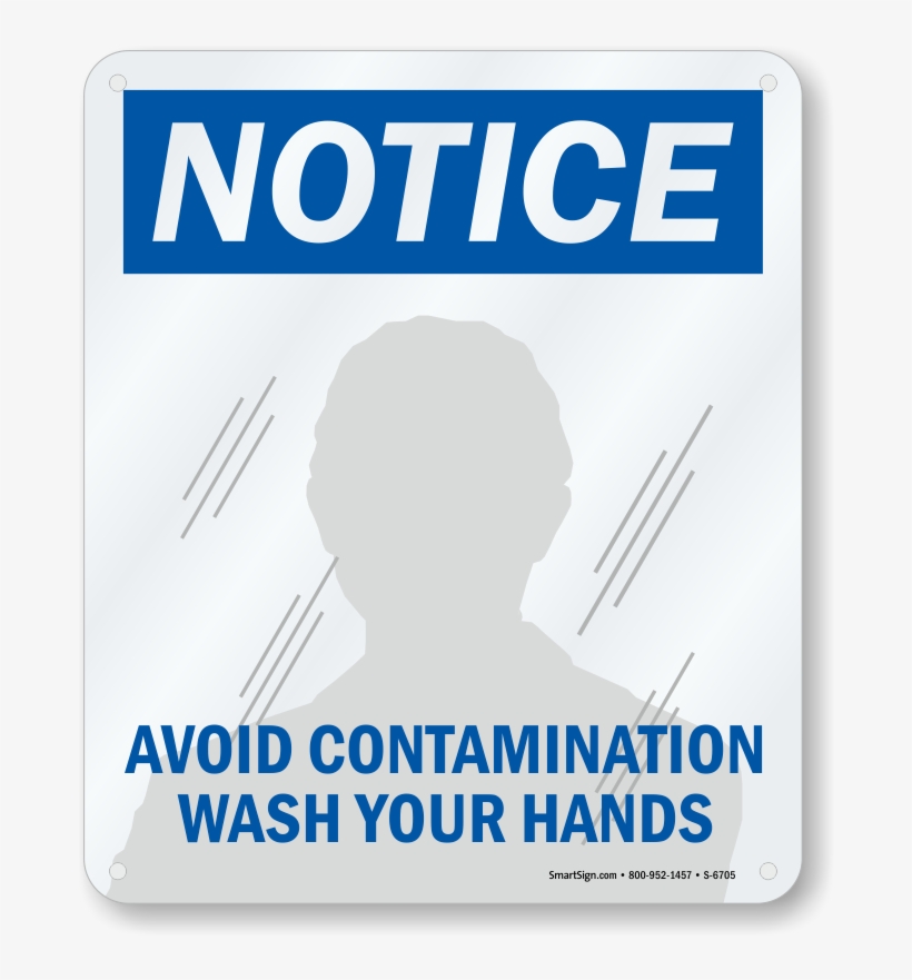 Mirror Hand Washing Message Sign - Sign - 800x800 PNG Download - PNGkit