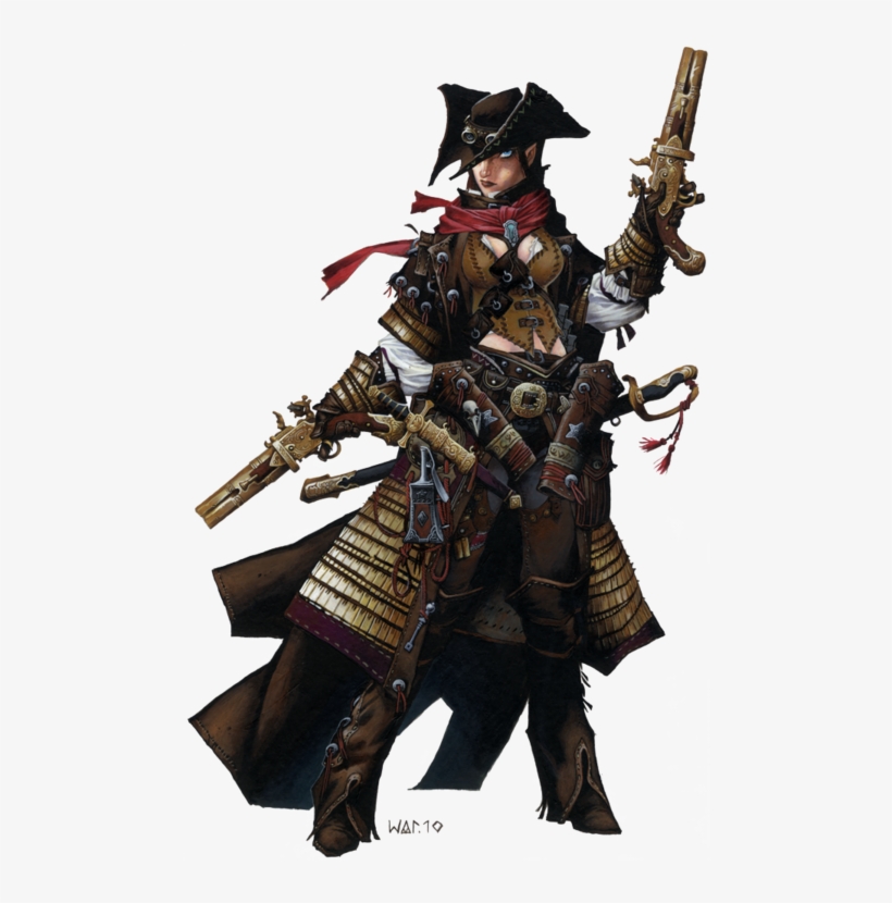 Bram Cinder - Pathfinder Gunslinger - 484x750 PNG Download - PNGkit