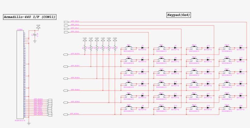 Keypad Signals Reference Circuit - 1048x486 PNG Download - PNGkit