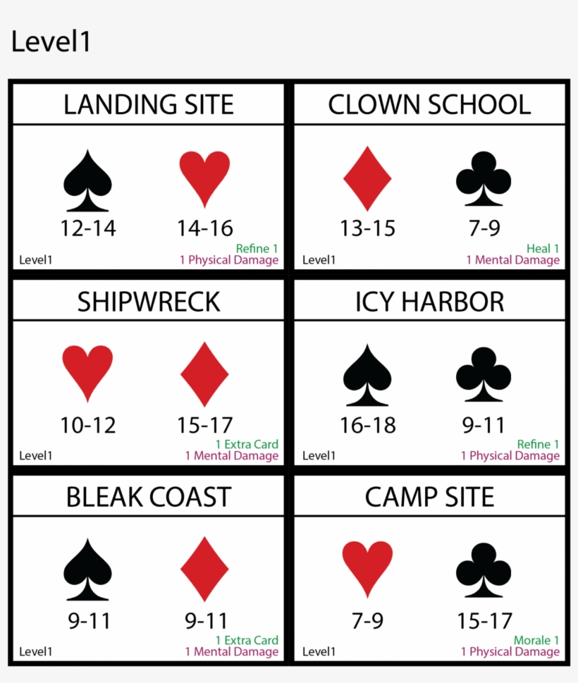Download Transparent “the Cards Are Different Regions That Players Can ...