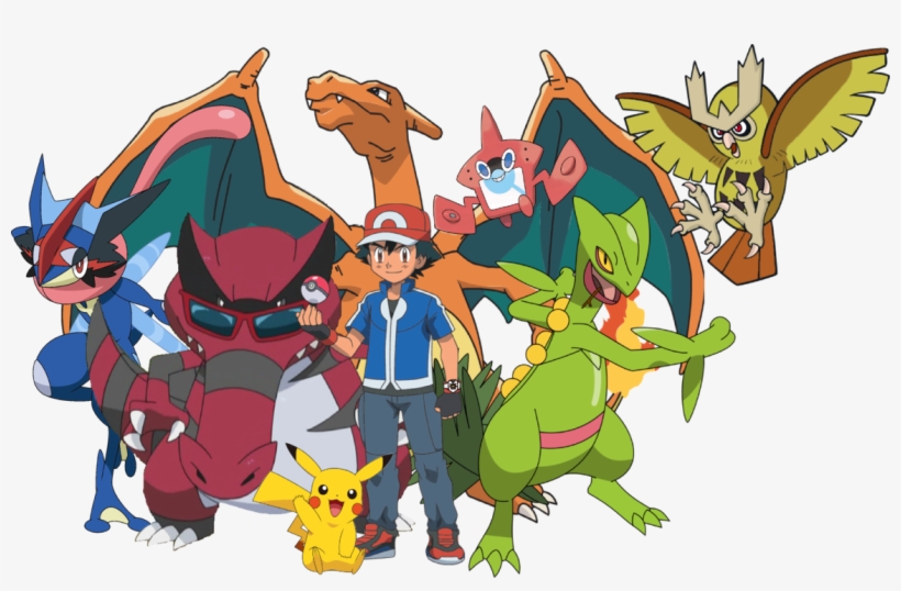 Pokemon Ash Png - Pokemon Ash Team Png - 1147x697 PNG Download - PNGkit