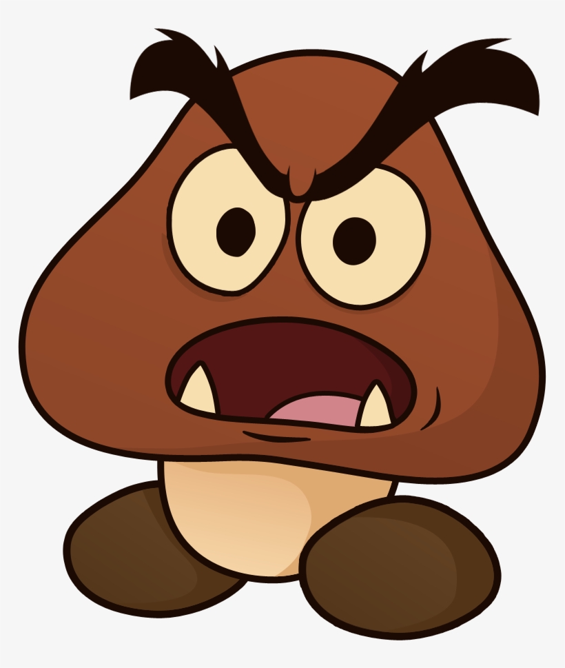 Goomba Design For My Videos - Cartoon - 767x889 PNG Download - PNGkit