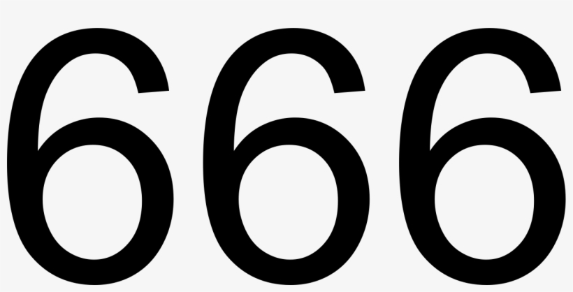 Download Transparent 666 Изображение Числа Шестьсот Шестьдесят Шесть ...