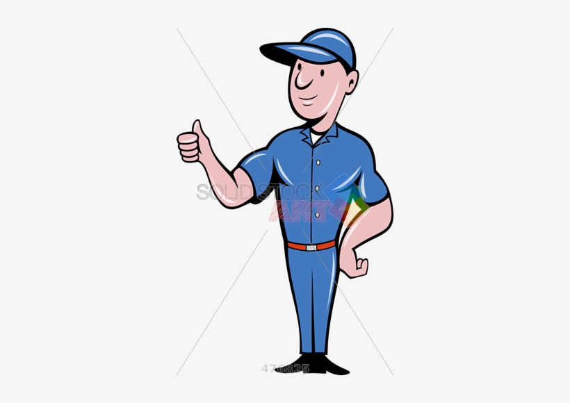 Stock Illustration Of Old Fashioned Cartoon Rendering - Tradesman ...