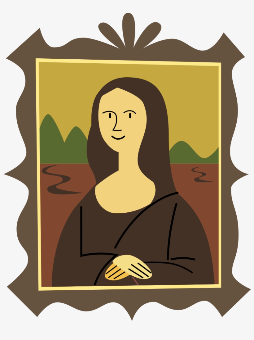 Stylized Mona Lisa - Clip Art Mona Lisa - 826x1024 PNG Download - PNGkit