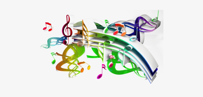 Colorful Music Png Download - Music Notes - 500x313 PNG Download - PNGkit