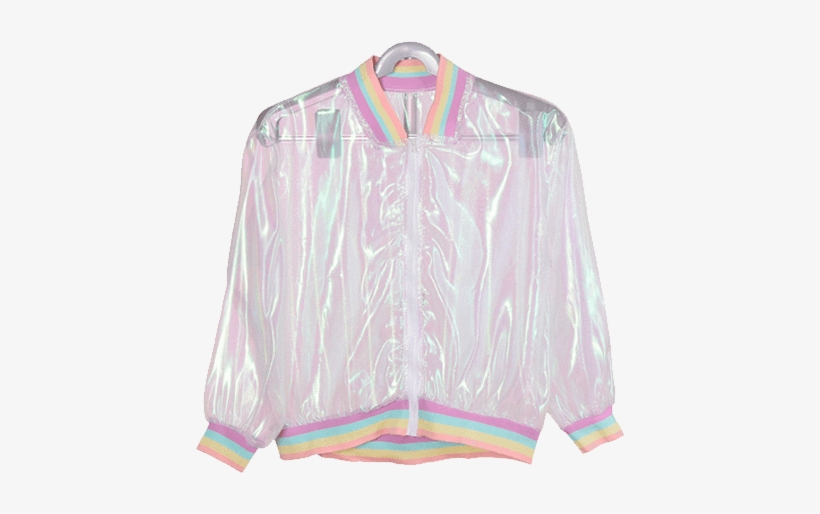 Iridescent Hologram Laser Jacket V=1534215409 - Harajuku Summer Women ...