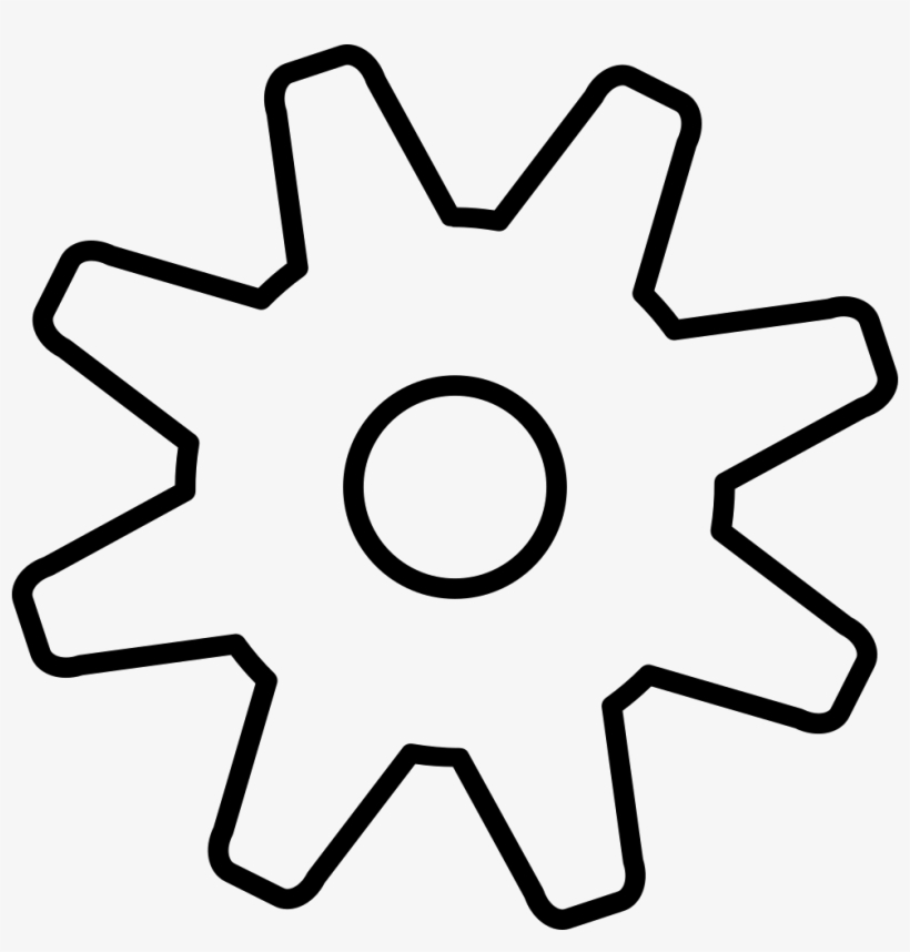 Gears Outline Png - White Gear Outline Icon Png - 982x980 PNG Download ...