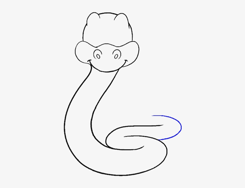 How To Draw Cartoon Snake - Serpent - 678x600 PNG Download - PNGkit