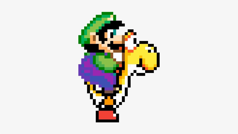 Download Transparent Luigi And Yellow Yoshi - Mario Punching Yoshi Gif ...
