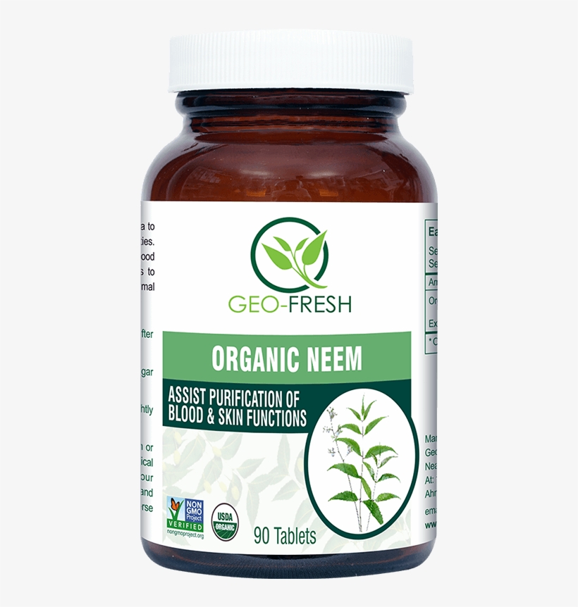 Organic Neem Tablet - Geo Fresh Organic - 1000x1000 PNG Download - PNGkit