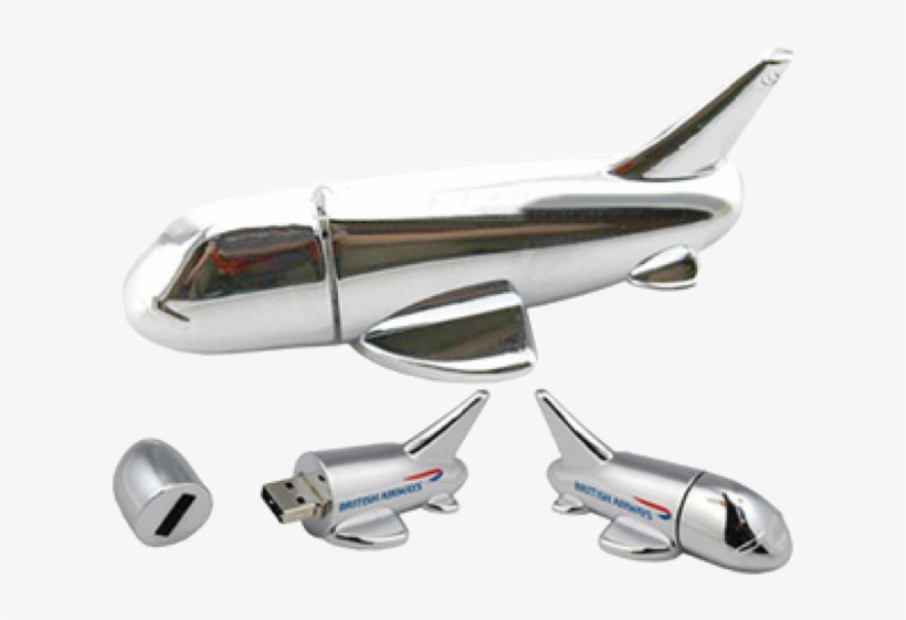 Airplane Pendrive - Aeroplane Shape Metal Usb Pendrive - 650x489 PNG ...