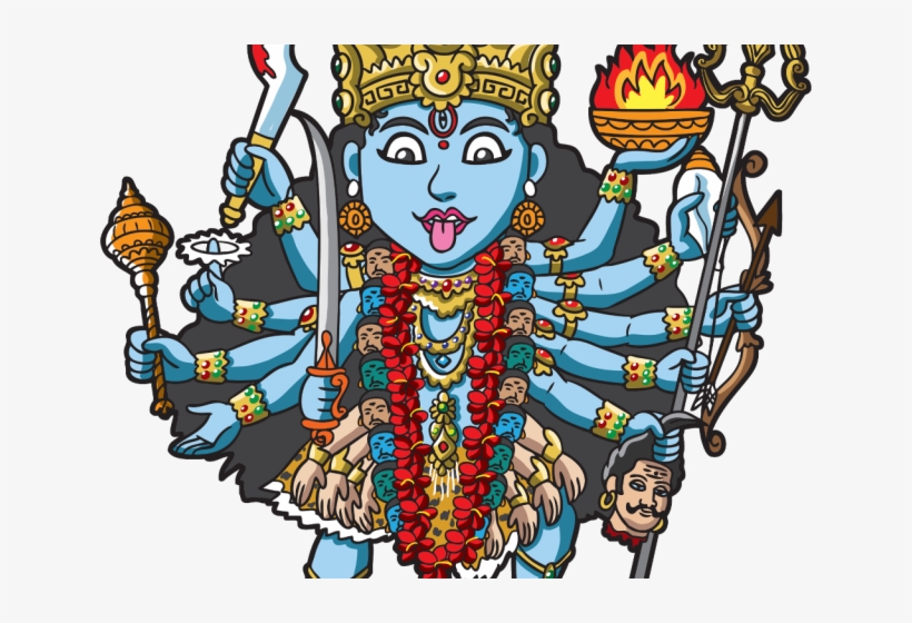 Gods Clipart Devi - Kali Hindu Goddess Cartoon - 640x480 PNG Download ...