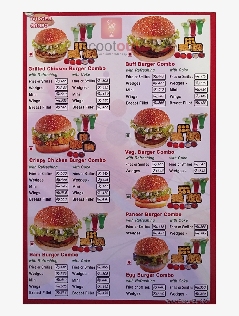 Menu - Junk Food - 1000x1000 PNG Download - PNGkit