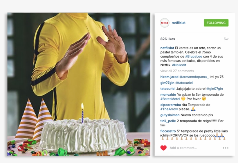 Below Are Executions For Netflix Engagement Posts, - Birthday Cake ...