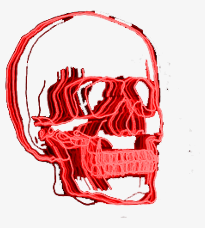 Red Skull Neonlights Neonsigns Aesthetic Aesthetictumbl - Aesthetic ...