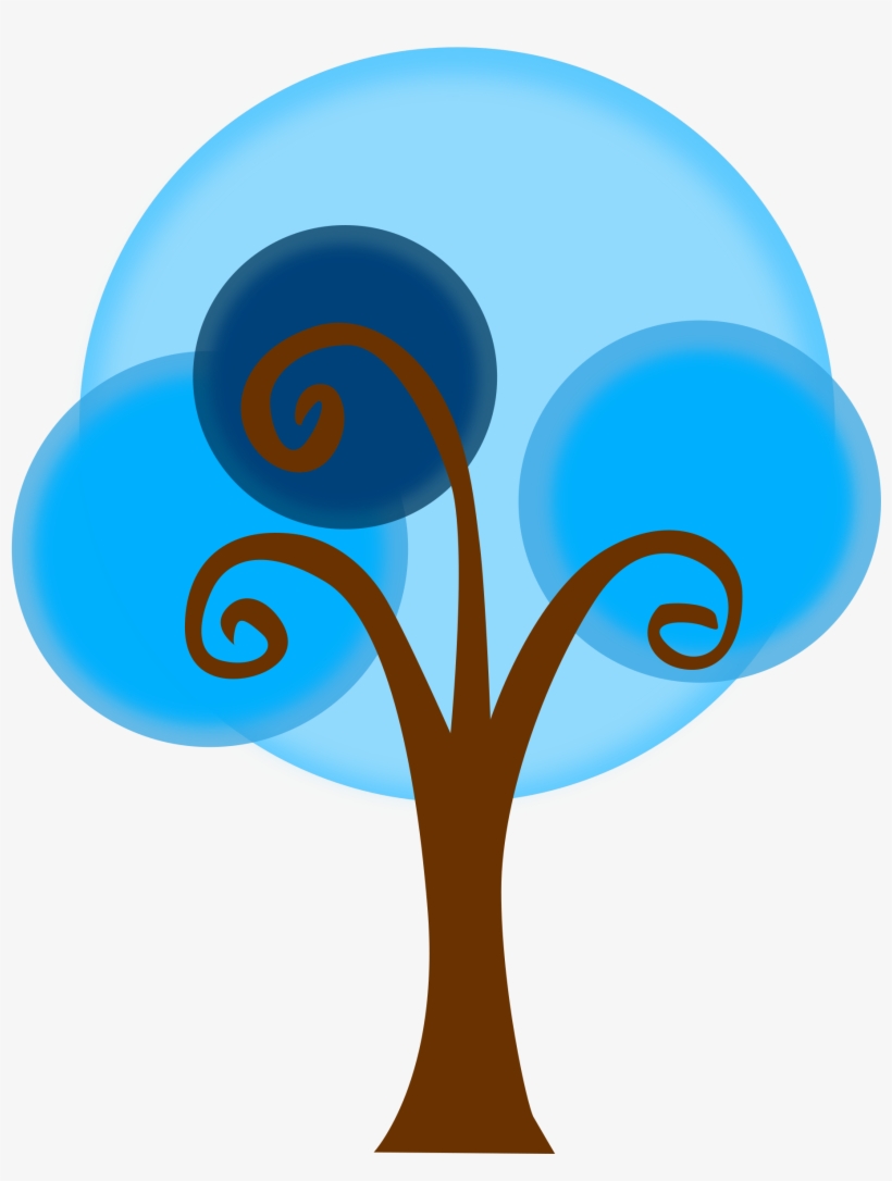 This Free Icons Png Design Of Blue Tree - 1846x2400 PNG Download - PNGkit