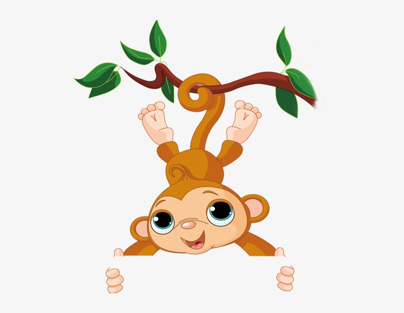 Cold Clipart Monkey - Baby Monkey Clip Art - 612x569 PNG Download - PNGkit