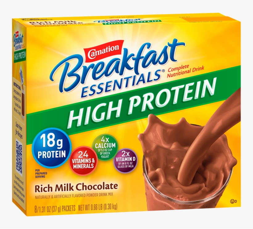 Carnation Breakfast Essentials® High Protein Powder - Chocolate ...