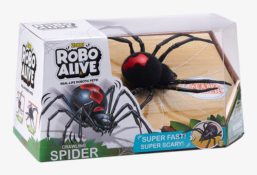 Robo Alive Crawling Spider - Zuru Robo Alive Spider - 800x800 PNG ...