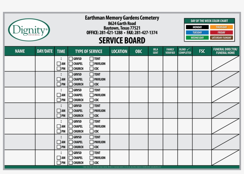 A6759-service Board - Service Corporation International - 5184x3456 PNG ...