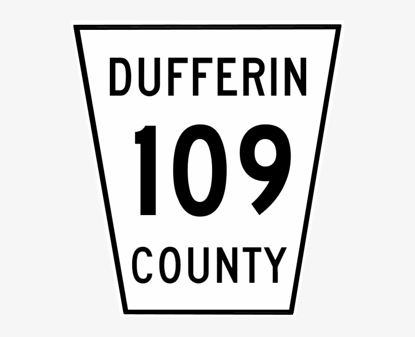 Dufferin Road 109 Sign - Sign - 540x586 PNG Download - PNGkit