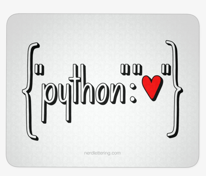 "python Heart Dictionary" Mouse Pad - Heart - 1024x1024 PNG Download - PNGkit