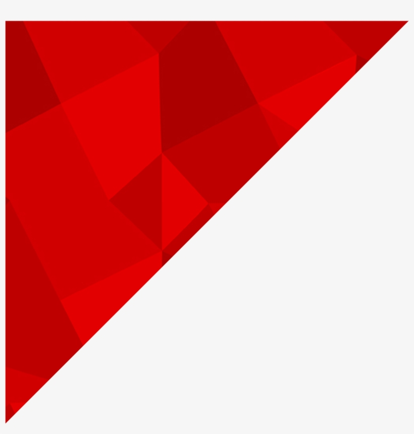Download Transparent Red Design Png - Red Triangle Corner Png - PNGkit