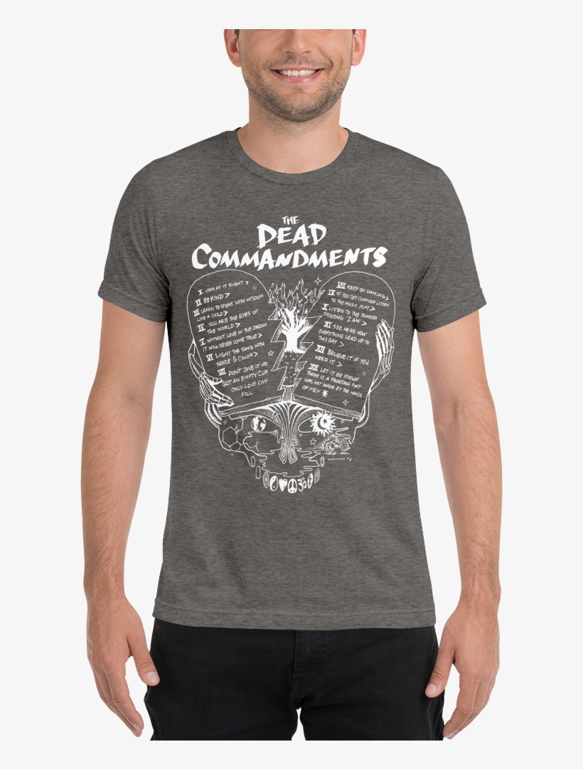 Dead Commandments Triblend Tee - T-shirt - 1000x1000 PNG Download - PNGkit