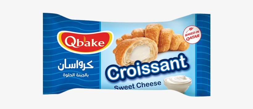 Sweet Cheese Croissant - Qbake - 600x600 PNG Download - PNGkit